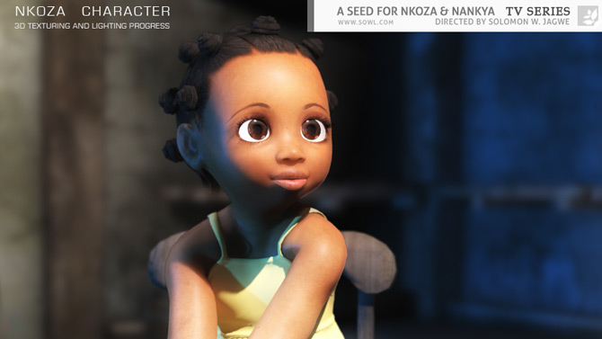 3D Renders, Setting and Characters – The Adventures of Nkoza and Nankya